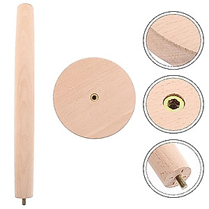 Paper Towel Holder Standing Paper Towel Holder Countertop Paper Towel Dispenser Wooden Kitchen Roll Holder Organizer Non Slip Napkin Roll Stand for Home Office Bathroom