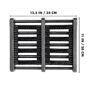 Jobsite Boot Scraper - Outdoor Shoe Scrubber Cleaner Brush
