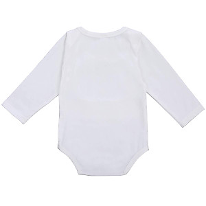 Baptism Outfits for Boys Baby Boy Gentleman Suit Christening Outfit White Dress Shirt Romper Bowtie Suspenders Long Pants Clothes Wedding Tuxedo Formal Suit Easter 1st Birthday All White 6-12 Months