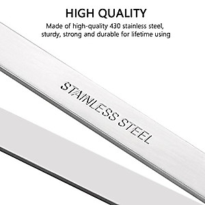 4 Pieces Fish Bone Tweezers Set, Two 4.6" Stainless Steel Tweezer and Two 5.5" Tongs for Cooking Food Design styling.
