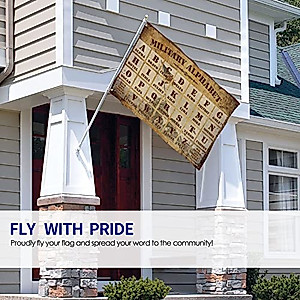 Funny Dorm Flags Military Alphabet Flag Stuff For Your Room Windsocks Outdoor (Size : 152X244CM)