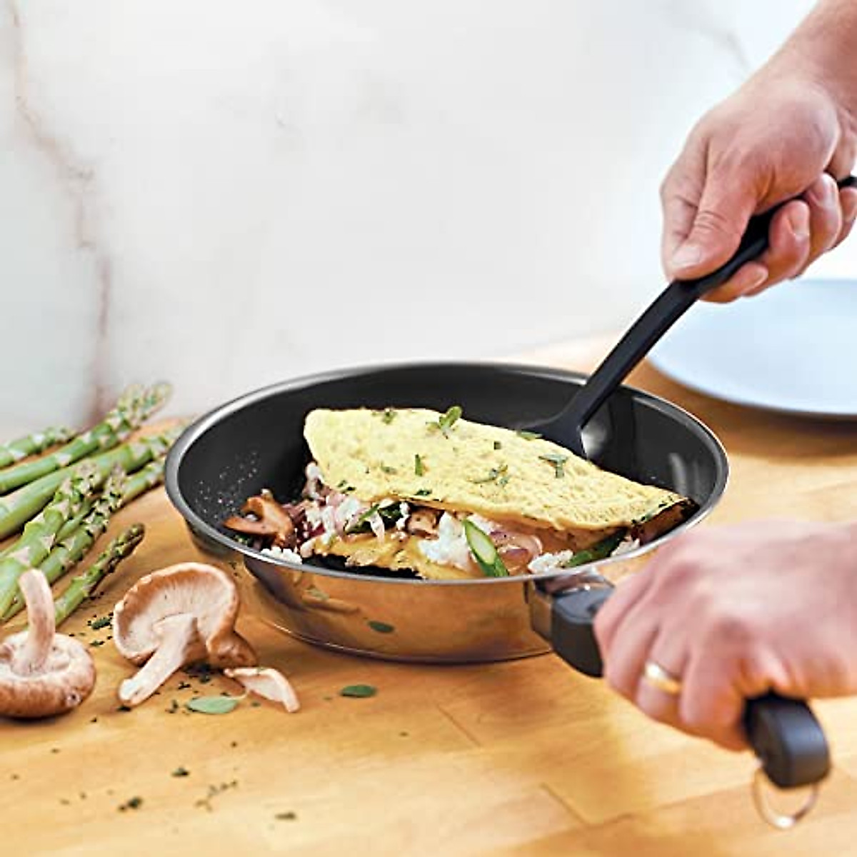 Farberware Classic Stainless Steel Cookware Pots and Pans Set, 15-Piece,50049,Silver