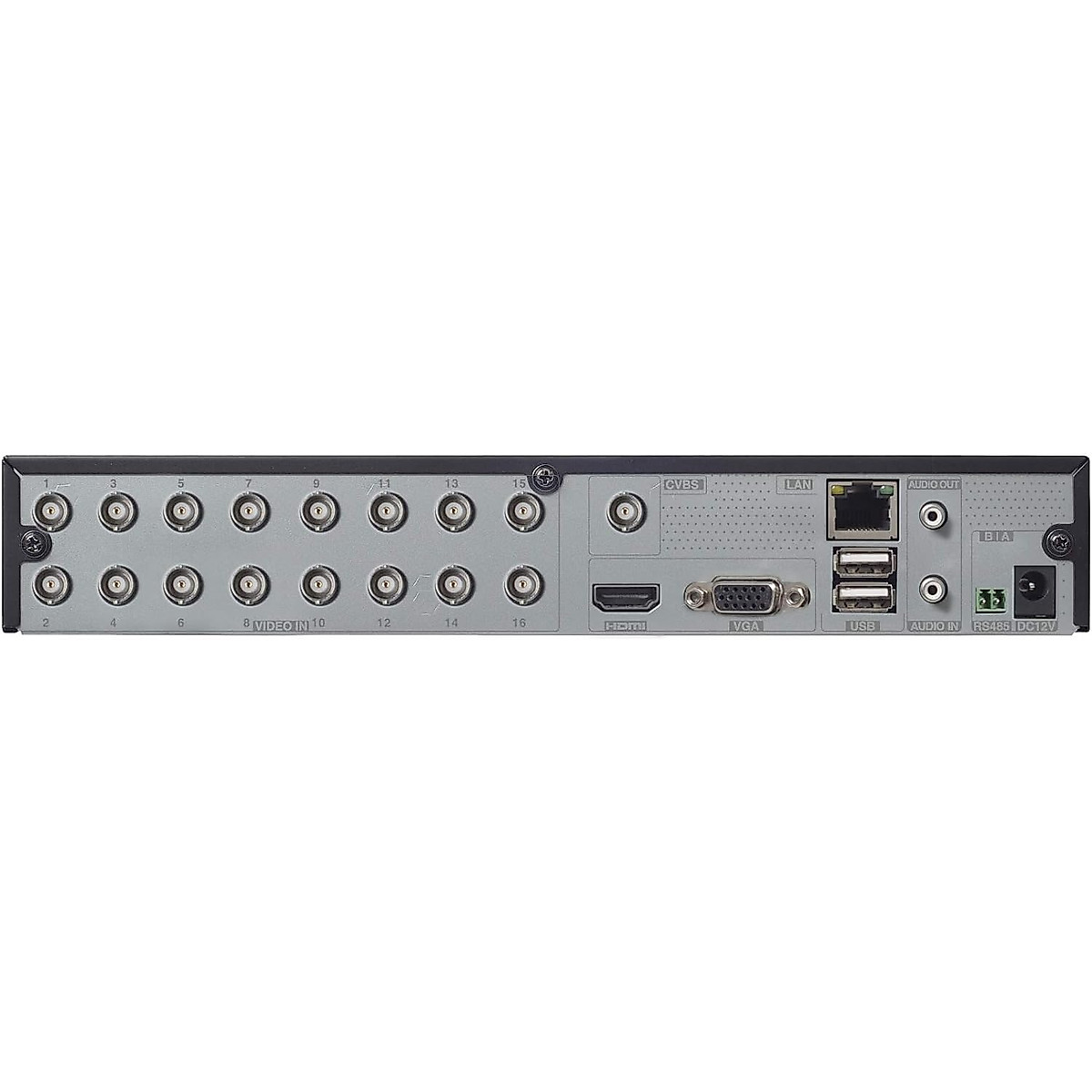 HDView 24CH Security 5in1 DVR/NVR: 16 Channel Up to 5MP TVI/AHD, 4MP CVI, 960H Cameras and Up to 24 Channel 5MP IP Cameras, H.265, Smart Intelligent Analytics,Surge Protection, Control Over Coax