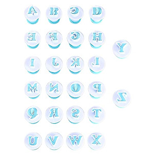 Nuoda Fondant Alphabet/Letter Cutters and Number set,Cake Biscuit Mold,Cake Decorating Tools, Cookie Stamp Impress,Embosser Cutter,DIY Sugar Cookies Chocolate Plunger(3 Set of Number and Letters)