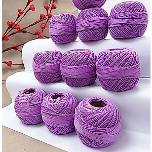 S2J Lot of 10 Pcs Anchor Cotton Crochet Knitting Thread Tatting Yarn Embroidery Ball