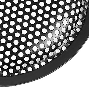 X AUTOHAUX 8 Inch Car Audio Speaker Sub Woofer Subwoofer Metal Black Waffle Grill Cover Protector Universal