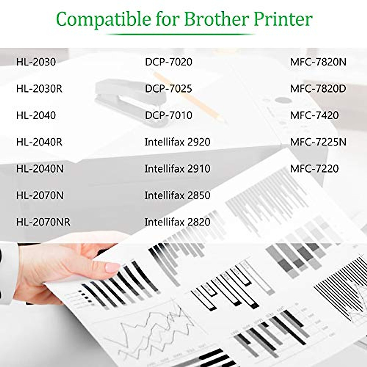 greencycle 3 PK Black Toner Cartridge Drum Unit Combo TN350 TN-350 DR350 DR-350 Compatible for Brother DCP-7010 DCP-7020 DCP-7025 HL-2030 HL-2040 Intellifax 2820 2 Toners + 1 Drum Unit