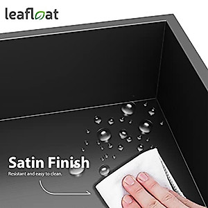 leafloat Black Nano Bath Niche Stainless Steel, 12"x12"x4", Signle Layer, Recessed, 18 Gauge T304 Stainless Steel, Satin Finish,Bathroom Recessed Niche, cUPC Listed