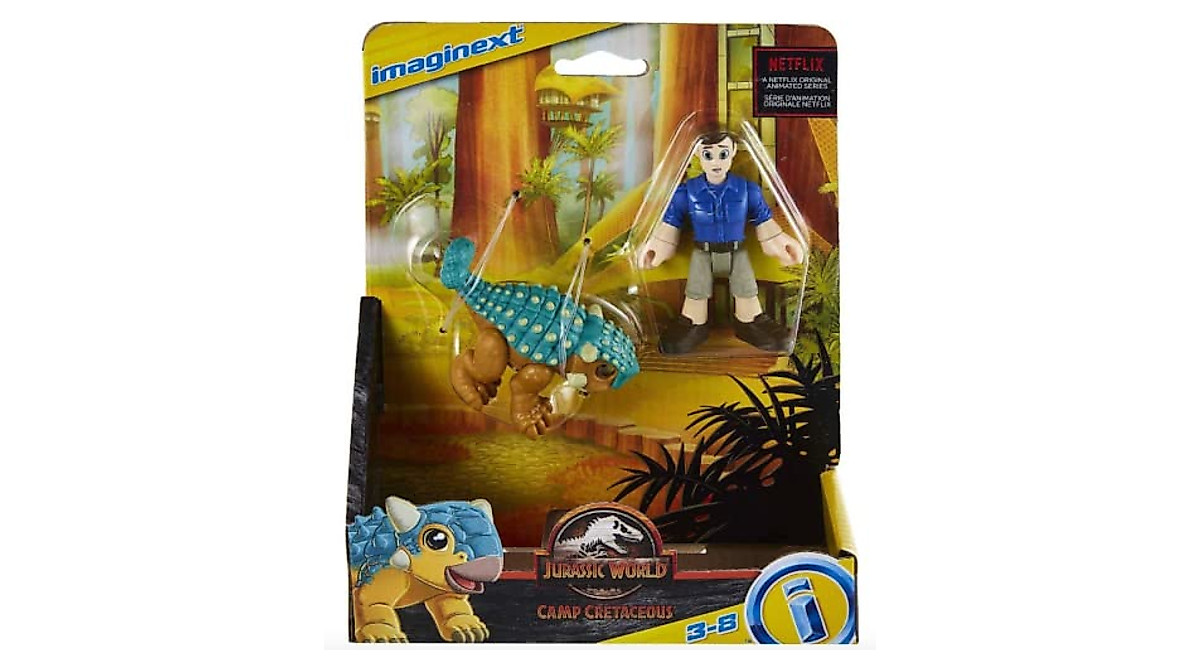 Imaginext Jurassic World Bumpy & Ben Playset for Kids 3+