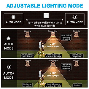 LONEDRUID Motion Sensor Outdoor LED Barn Light Dusk to Dawn Exterior Wall Lantern Waterproof Outside Sconce Lighting Fixtures Farmhouse Wall Mount Porch Lamp for House Garage Patio