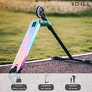 VOKUL K1 Pro Scooters Stunt Scooter Trick Scooter for Boys Intermediate and Beginner Freestyle Scooter for Kids 8 Years and UP,Teens and Adults -Quality Kick Pro Scooter for Boys and Girls (Neo)