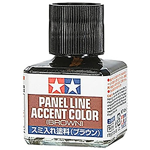 Tamiya Panel Line Accent Color 40ml Brown TAM87132 Plastics Paint Enamels