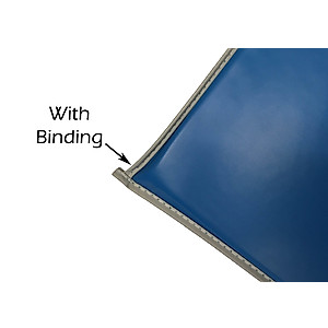 KinderMat, Heavy-Duty 1" Thick Rest Mat, 4-Section Rest Mat, 48" x 24" x 1", Blue/Teal with Grey Binding, Great for School, Daycare, Travel, and Home, Made in The USA