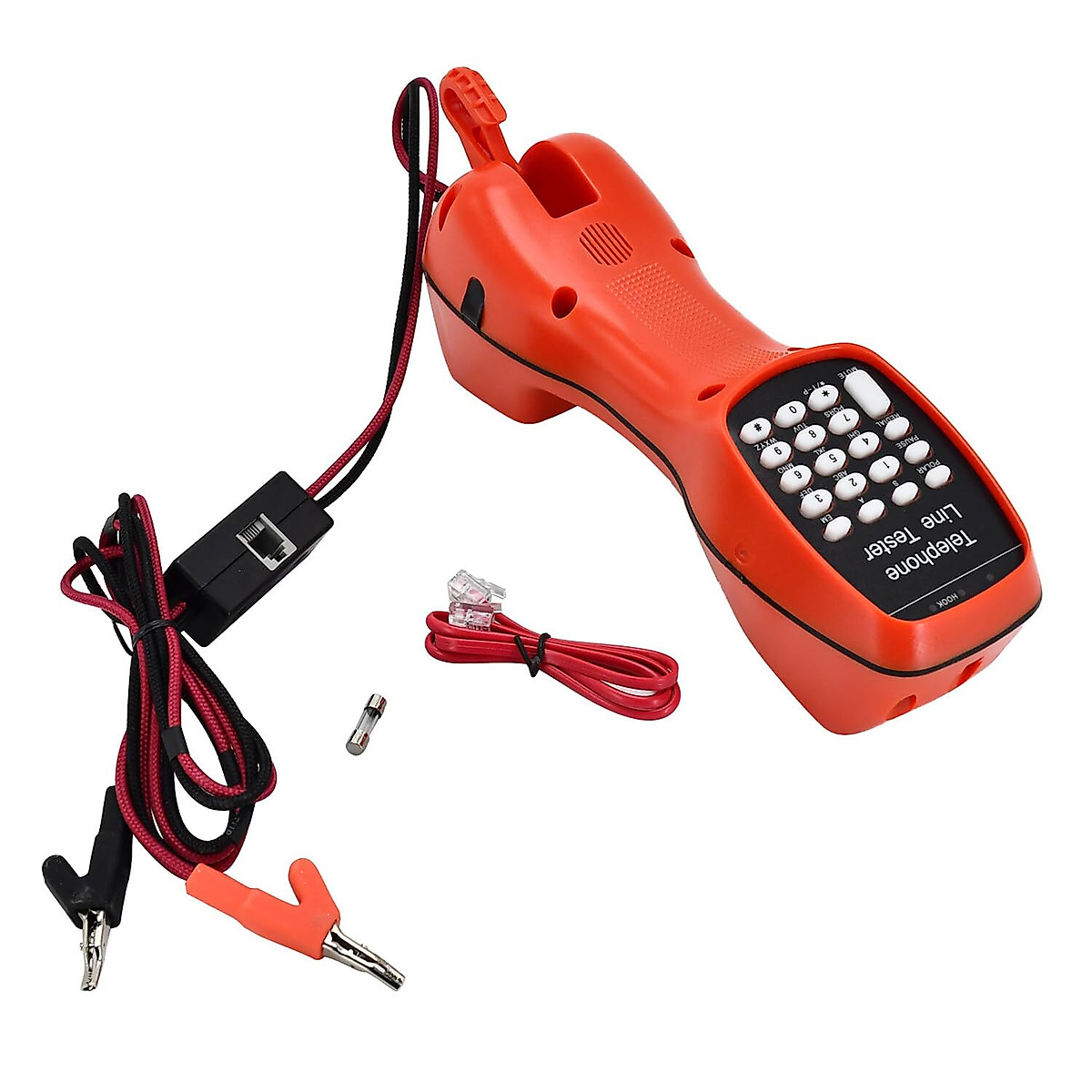 Notonparts ST230D Telephone Line Tester Butt Set Lineman Test Sets LCD Dry Battery Compatible with Mini Telephone Line Tester detect line Faults