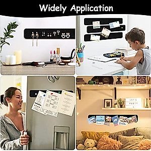 5PCS Felt Pin Board Bar Strips, COIDEA Bulletin Board Strips with 35 Pushpins for Office School Home Wall Decor, Self-Adhesive Felt Cork Board Strips for Paste Notes, Schedules, Photos