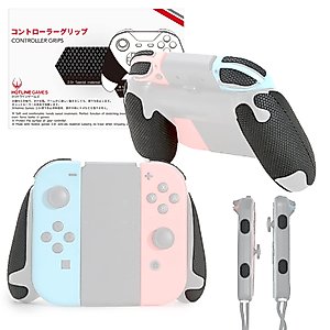 HOTLINEGAMES 2.0 Plus Controller Grip Compatible With Nintendo Switch Joy-Con Grips Tape, Anti-Slip, Sweat-Absorbent, Easy to Apply (Handle Grips+Buttons+Triggers (12PCS))