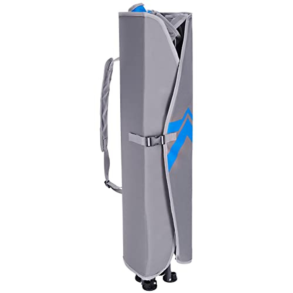 Kelsyus Original Foldable Canopy Chair for Camping, Tailgates, and Outdoor Events, Grey/Blue