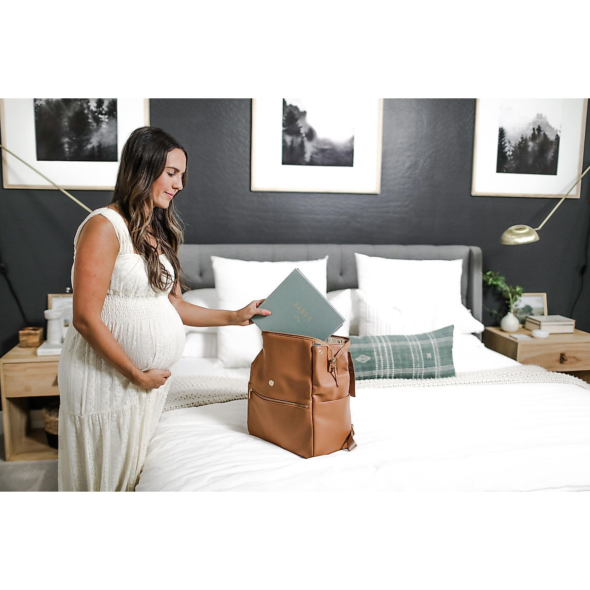 Lucy Darling Baby Memory Book, Luxury Baby First Year Book & Photo Album for Baby Boy/Girl, Keepsake Baby Books & Journals, Gender Neutral Memories & Milestone Book, Pregnancy Gift - Celestial Skies