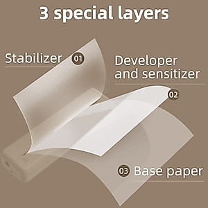 HPRT Wireless Portable Printers with 210mm Paper Roll, Mobile Office, School, Home, Portable Printers Wireless for Travel