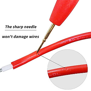 Goupchn Multimeter Test Leads Kit Banana Plug with Push On Alligator Clips Precision Sharp Probes Digital Electrical Test Probes 1000V 10A