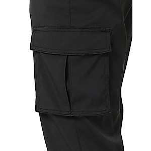 Lee Men's Extreme Motion Synthetic Cargo Pant, Black, 40W x 32L