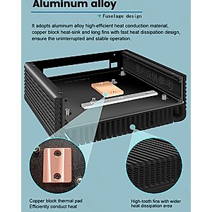 4K Firewall Micro Appliance, 5 Port i226-V 2.5G LAN Fanless Mini PC Intel N100, No DDR5 No NVMe, 2* HDMI, 4xUSB2.0, 1*DP, 1*Type-C, VPN Router PC, OPNsense, Ethernet AES-NI, ESXi Proxmox Host