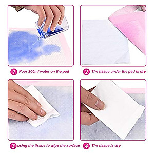 Baby Disposable Changing Pad, 30 Pack, 24×18in, Pet Training and Puppy Pads Pee Pads Portable Diaper Changing Table Pad,Breathable Waterproof Incontinence Pads Underpad（Pink）