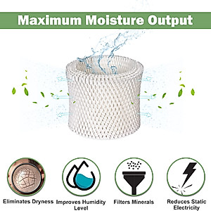 Humidifier Filter A Compatible with Honeywell Humidifier HCM-350 Series, Honeywell Cool Mist Humidifier, HCM710, HEV312W, Filter HAC-504, 4-Pack