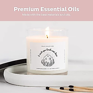 Scented Candles for Friends, Natural Soy Wax Candles for Home, Relaxing Aromatherapy, Lavender Lemongrass Essential Oils, Long Lasting Candle Burns for 75 Hours, Friendship Gifts Made in The USA