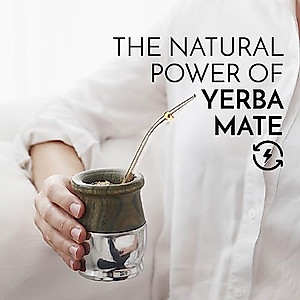 BALIBETOV [New Yerba Mate Wood Gourd Set - Traditional Palo Santo and Aluminum (Mate Cup) with Bombilla (Yerba Mate Straw) (Wood With Aluminum Base)