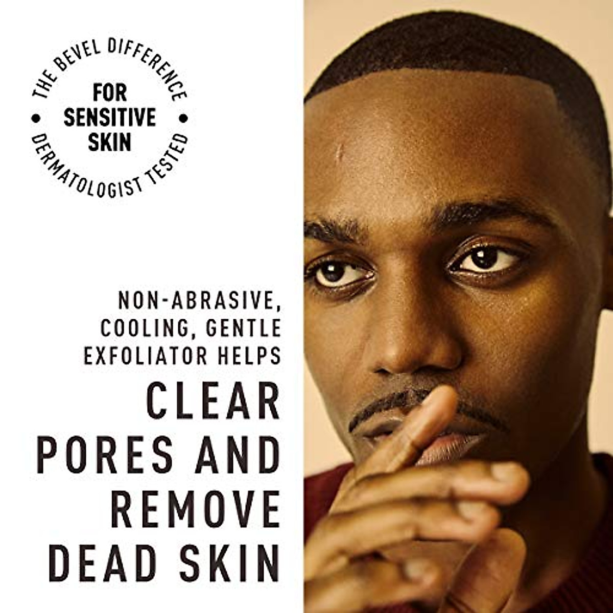 Bevel Face Wash with Tea Tree Oil, Witch Hazel and Aloe Vera to Cleanse, Hydrate and Brighten Skin, 4 Fl Oz