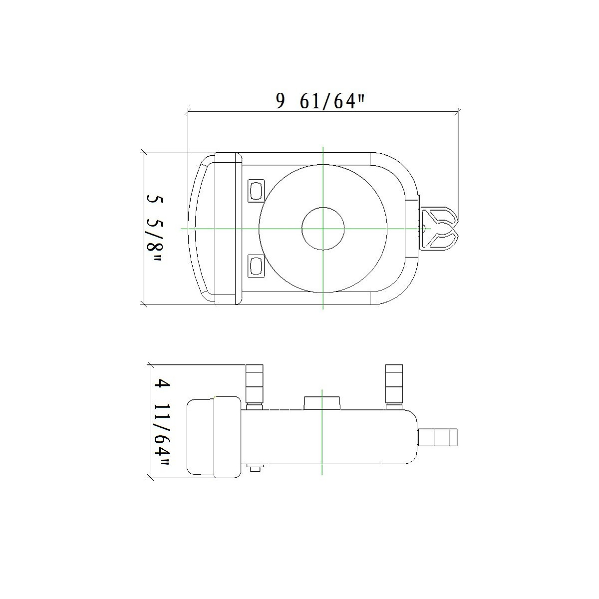 Lumitronics RV Portable 12V LED Interior Bunk Light and 2-Speed Personal Fan Combo - Quiet Motor - Reading Light with Extendable 8-Foot Cord - On/Off Switch - Mounting Brackets Included