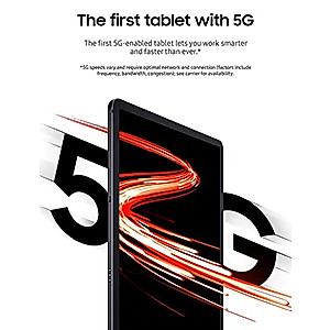 Samsung Galaxy Tab S7 (5G Tablet) LTE/WiFi (Verizon), Mystic Black - 128 GB (2020 Model - US Version & Warranty) - SM-T878UZKAVZW (Renewed)