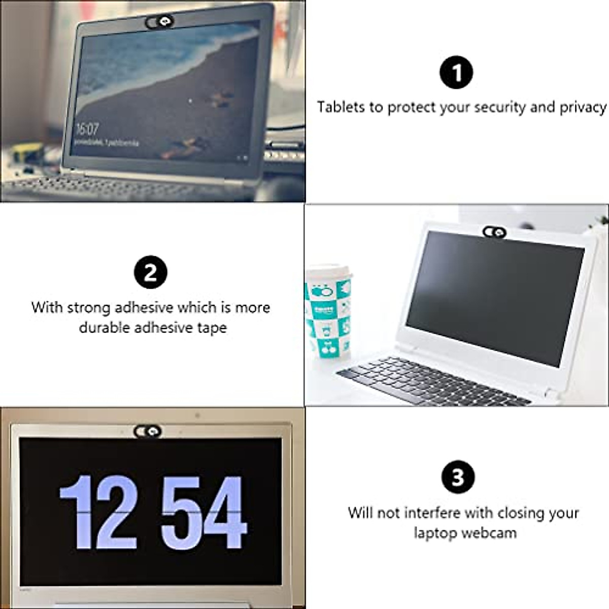 SOLUSTRE Phone Stickers Phone Stickers Phone Stickers Camera 3pcs Tablet Computer Laptop Cartoon Camera Cover Cap Webcam Lens Cartoon Stickers Cartoon Stickers Cartoon Stickers