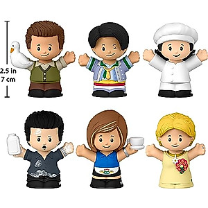 Little People Collector Friends TV Series Special Edition Figure Set for Adults & Fans, 6 Characters in a Display Gift Package