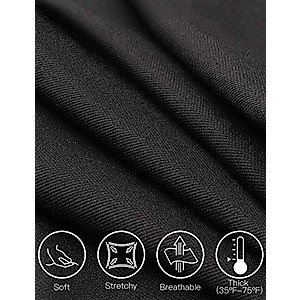 Tapata Women's 32'' High Waist Stretchy Bootcut Dress Pants Tall, Petite, Regular for Office Business Casual Black,S