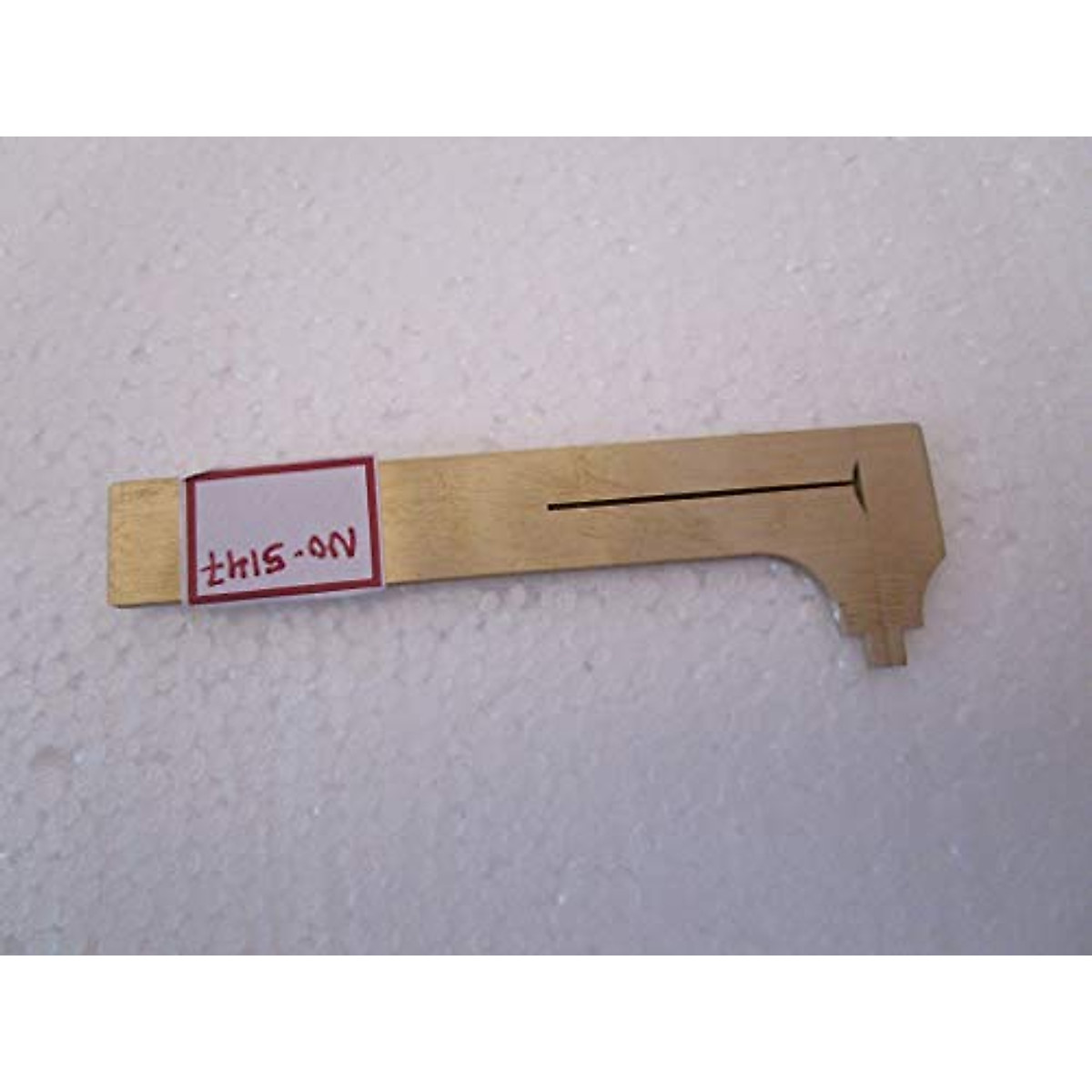 Handy Sliding Gauge Brass Vernier Caliper Ruler Measuring Tool Double Scales mm/inch Mini Brass Pocket Ruler : (100mm)