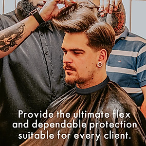 King Midas EmpireNeck Professional Stretch Paper Bands - 12 Pack Disposable Hair Cutting and Styling Accessories for Salons and Barbers