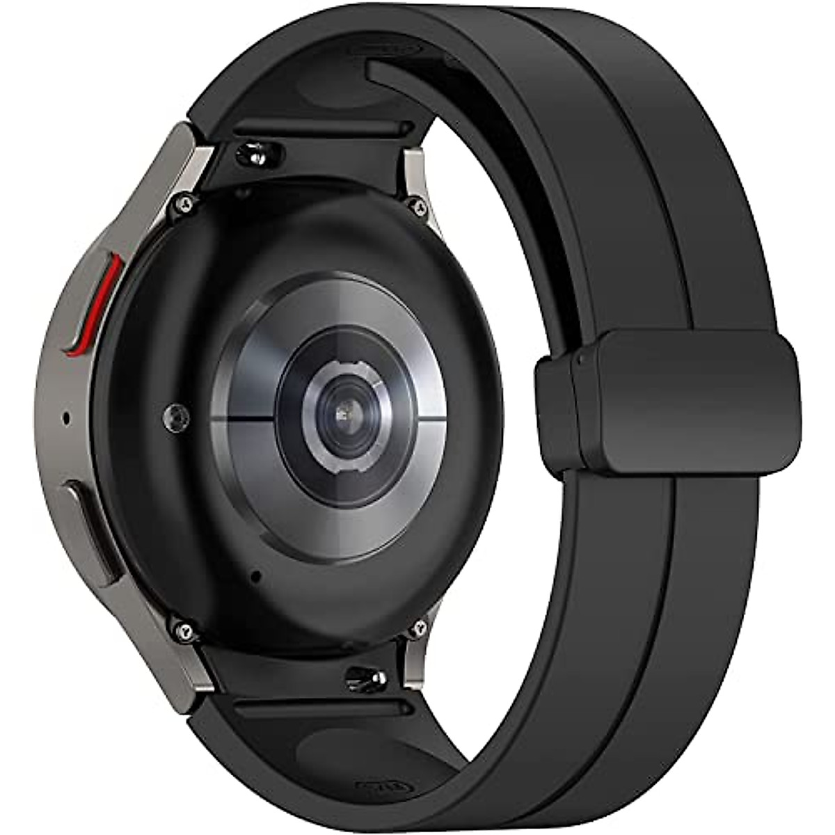 kitway Band Compatible for Samsung Galaxy Watch 5 Pro Band 45mm / Galaxy Watch 5/6 Bands 40mm 44mm Band, Galaxy Watch 6 Classic 43mm 47mm, No Gap Silicone Sport Strap