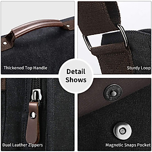 Laptop Bag 17 inch, Mens Messenger Bag Computer Bag Travel Casual Business Canvas Shoulder Bagmessenger bag for men crossbody satchel bags for school laptop messenger bag