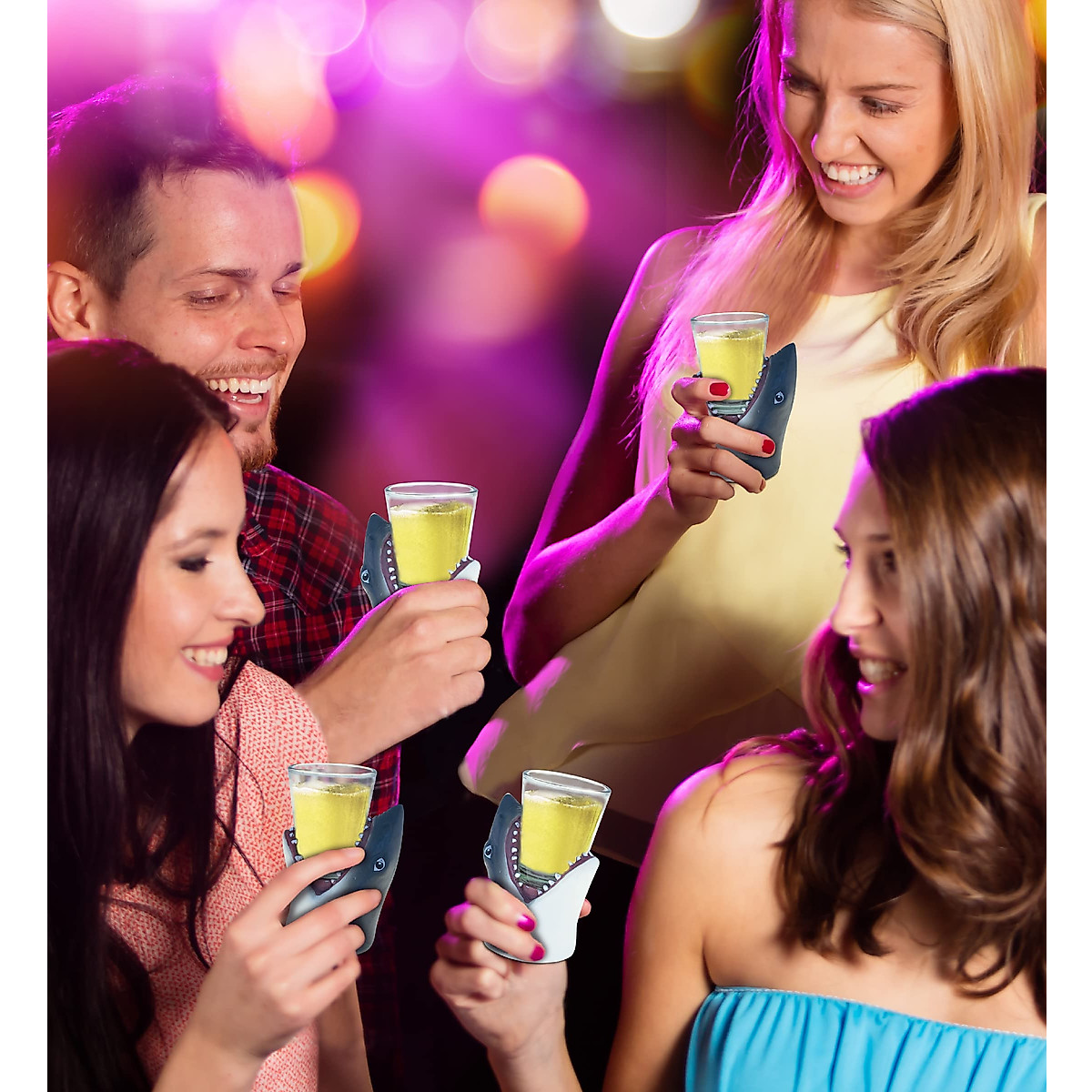 Puzzled Cool Shark Head Shot Glass - Novelty Glassware Home And Bar Liquer Accessory, Fun Ocean Life Shooter for Espresso And Alcohol Drinks - 4 Inches