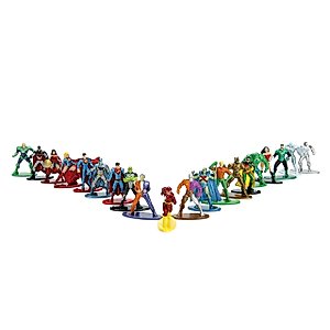 Jada Toys DC Comics 1.65" Die-cast Metal Collectible Figures 20-Pack Wave 1, Toys for Kids and Adults, Multi-Color (84409)