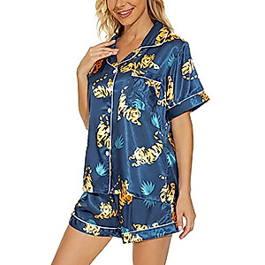 VENTELAN Women's Pajama Set Plus Size Super-Soft Short & Long Sleeve Top With Pants Two-piece Pjs Set,2XL