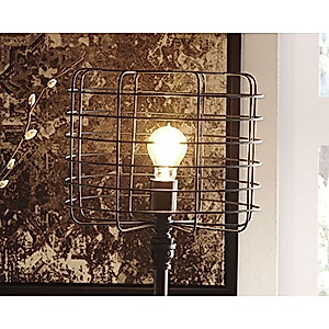 Signature Design by Ashley L207164 Javan Table Lamp, 11.63" x 11.63" x 24.75", Antique Black