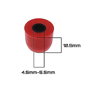 10 Pairs of Memory Foam Earbuds Tips for Most Earphone 4.5-5.5mm with Storage Box Blocking Out Ambient Noise 4 Colors Black Red Blue Grey Replacement