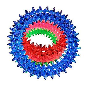 Lerpwige Pet Ring-Shape Molar Rod Durable Chew Toy Puppy Teething for Teething Cleaning Dog Ring Chew Ring Toy Teeth Cleaning Dog Teething Toy for Teeth Cleaning