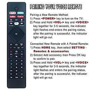 New RF402A-V14 Voice Remote Control Replacement for Philips Android TV 43PFL5604/F7 43PFL5704/F7 50PFL5604/F7 50PFL5704/F7 55PFL5604/F7 55PFL5704/F7 65PFL5604/F7 65PFL5704/F7 75PFL5704/F7
