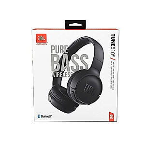 JBL Tune 510BT: Wireless On-Ear Headphones with Purebass Sound - Black