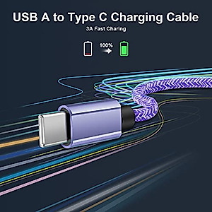 Android Charging Cable Samsung Phone Charger Fast Charging Cord USB Type C Cable Charger Fast Charge 6FT for Samsung Galaxy S23 Ultra/S22 /S21/S10/S9/A14/A13 5G/A03s/A01/A11/A12/A20/A23/A50/A51/A52