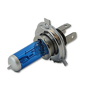 Octane Lighting 7 Inch H6024/6014 Yellow Amber Crystal Glass Headlight H4 Halogen Fog Light Pair